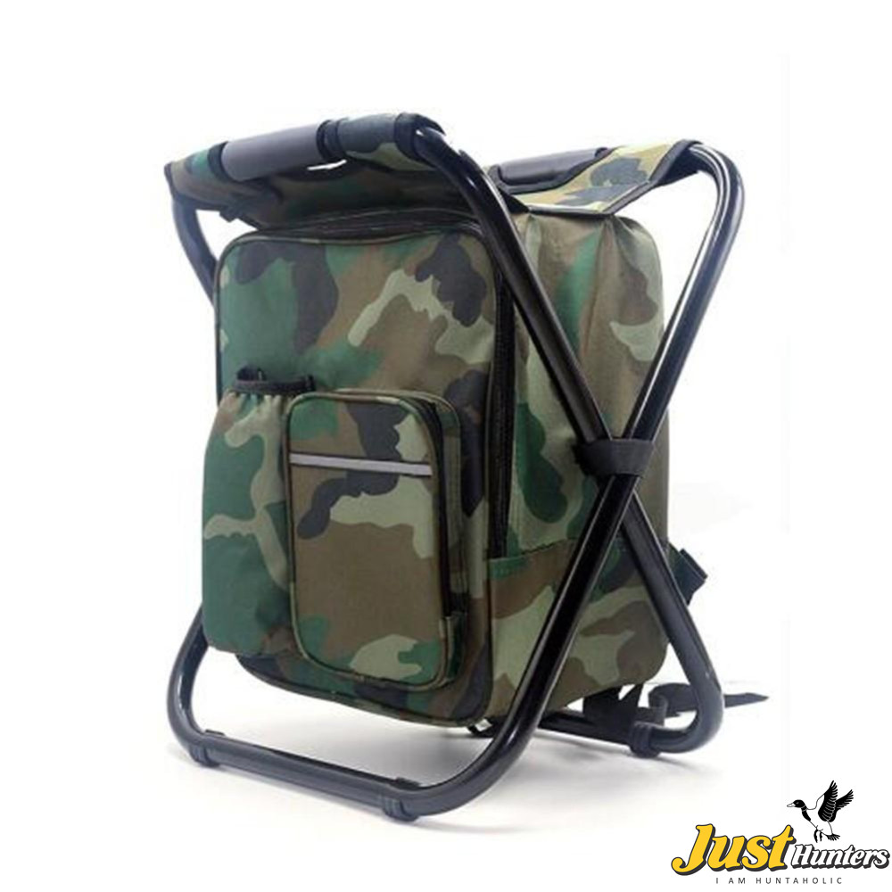 Folding Camping Chair Stool Backpack with Cooler Insulated Picnic Bag ...