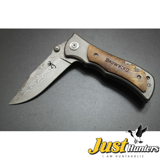 Browning Wood Handle Folding Knife outdoor tool survival camping ...