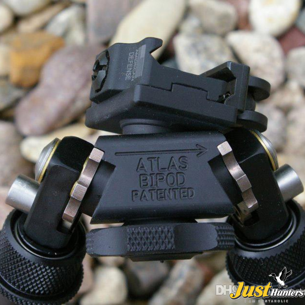 BT10-LW17 V8 Aluminum Black Atlas 360 Adjustable Precision Bipod ADM QD ...