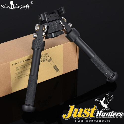 BT10-LW17 V8 Aluminum Black Atlas 360 Adjustable Precision Bipod ADM QD ...