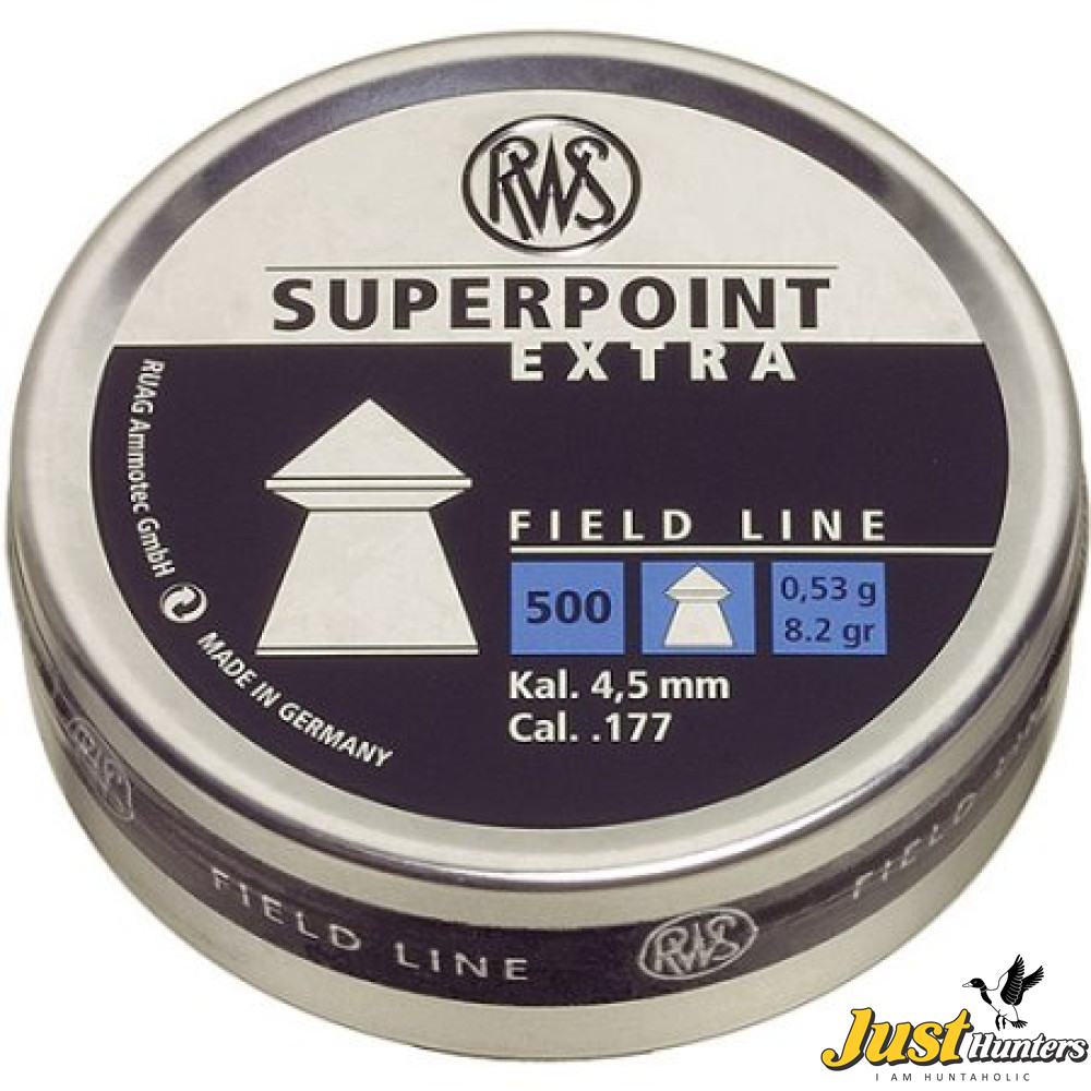 Buy RWS Superpoint Extra .177 Pellets, 500 Count Airgun Pellets Online ...