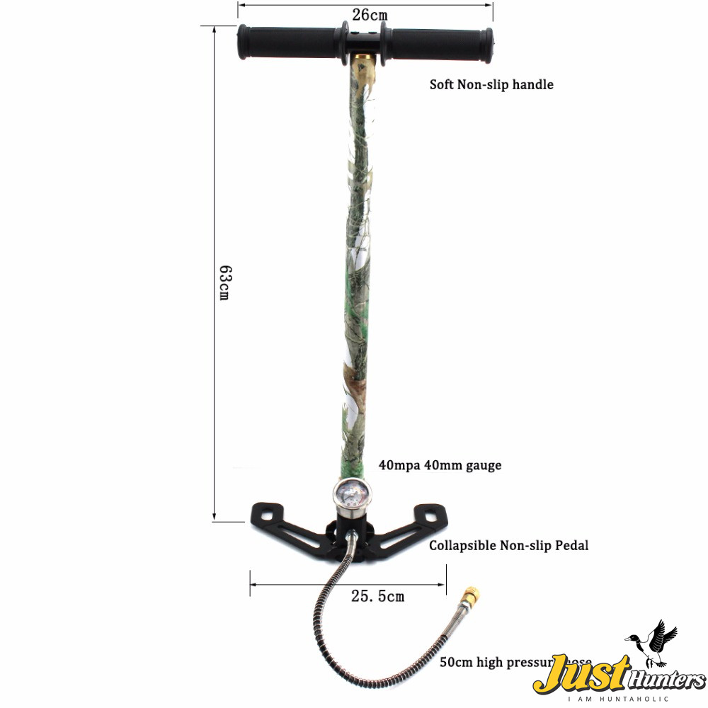 High Pressure PCP Airgun Hand Operated Air Pump 30mpa/4500psi Three ...