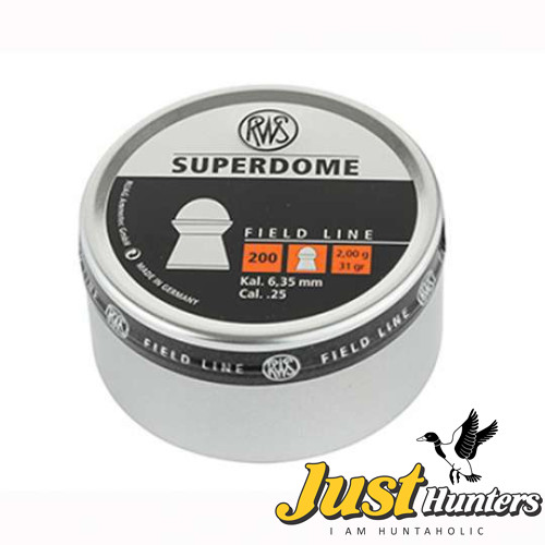 RWS SUPER DOME Field Line .25 Caliber Pellet - Hunting, Shooting ...