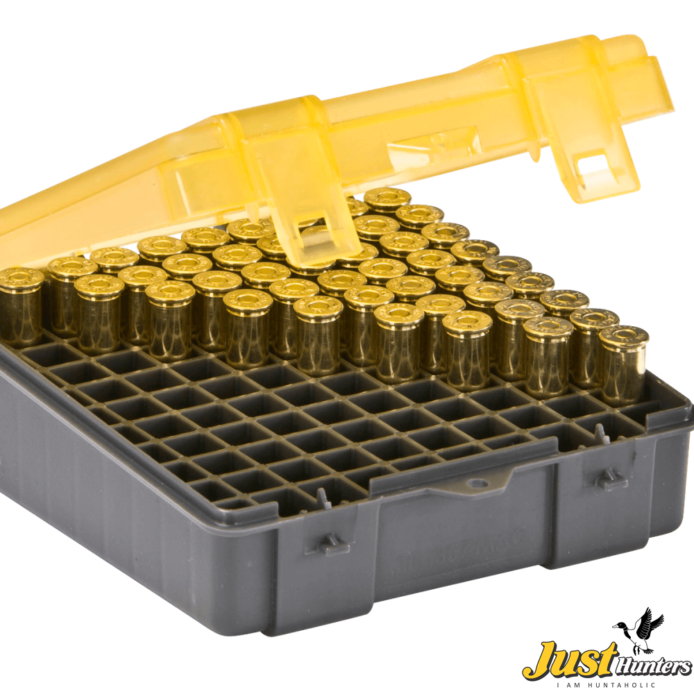 PLANO AMMO CASE 100-COUNT MEDIUM HANDGUN AMMO CASE - Hunting, Shooting ...