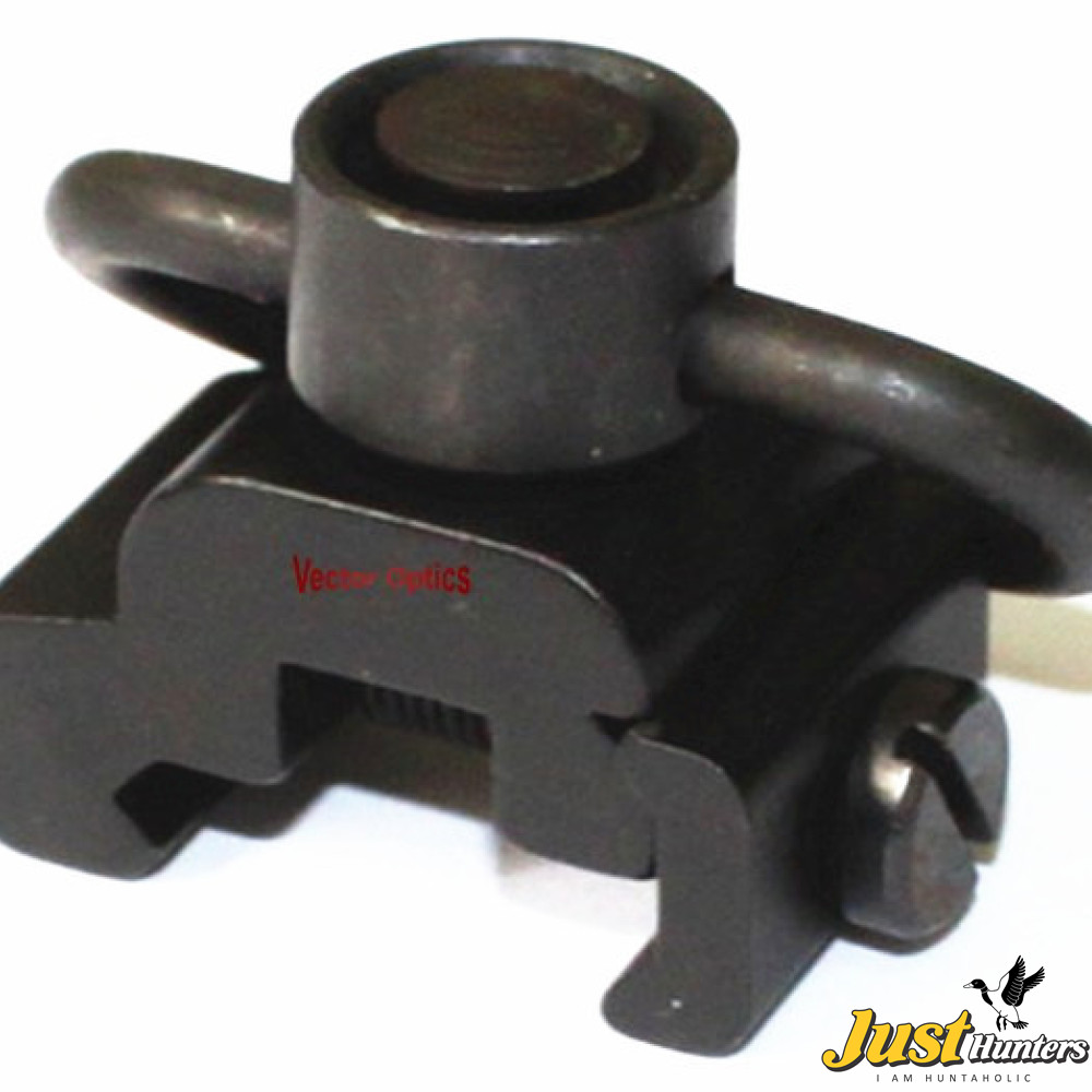Tactical Push Button Sling Swivel Loop Picatinny Weaver QD Mount Comb ...