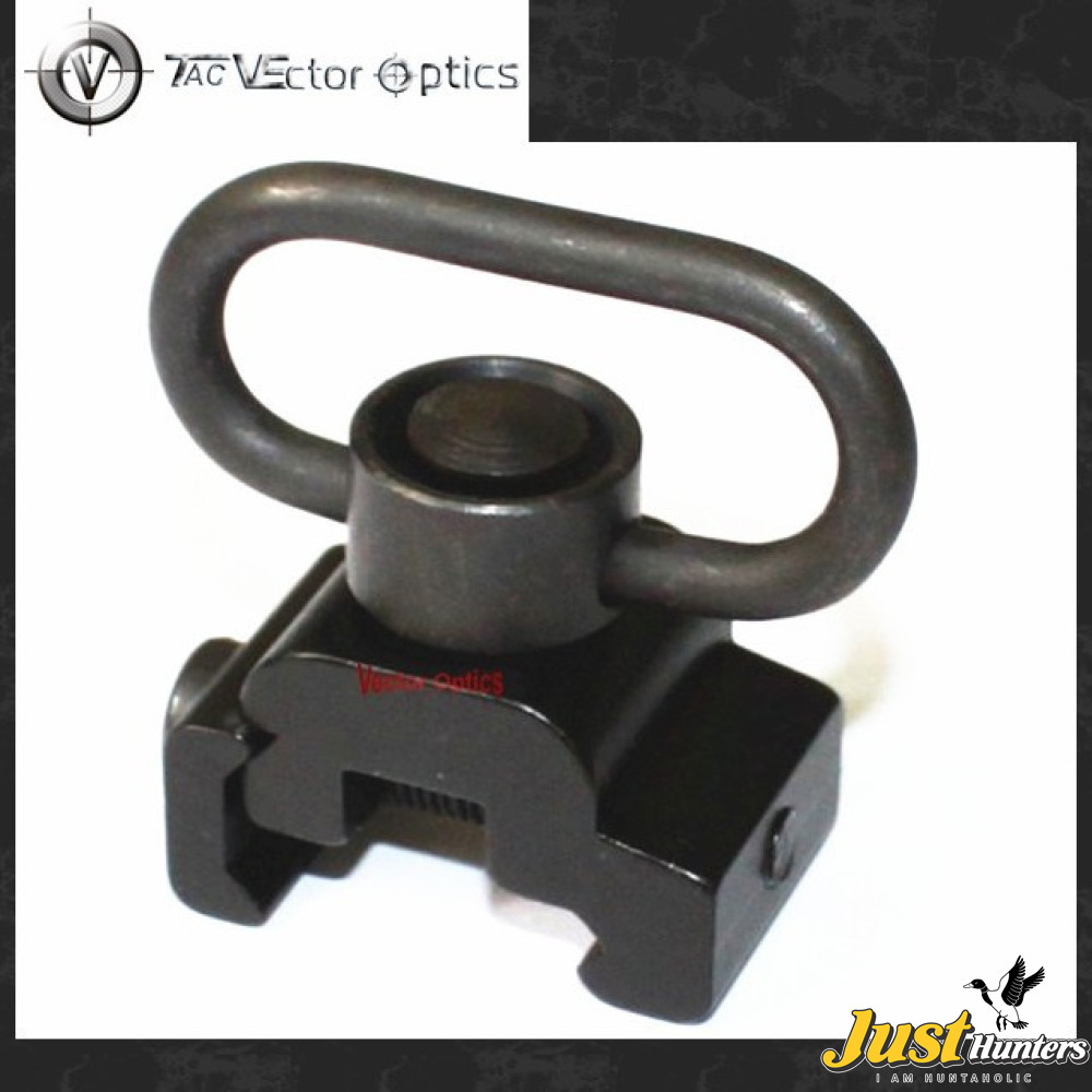 Tactical Push Button Sling Swivel Loop Picatinny Weaver QD Mount Comb ...