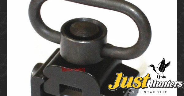Tactical Push Button Sling Swivel Loop Picatinny Weaver QD Mount Comb ...