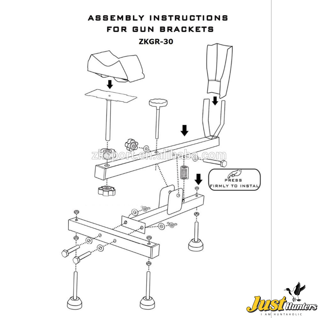 Zeroing Stand Gun Rest Shooting Rest Gun vise to keep your Gun more stable