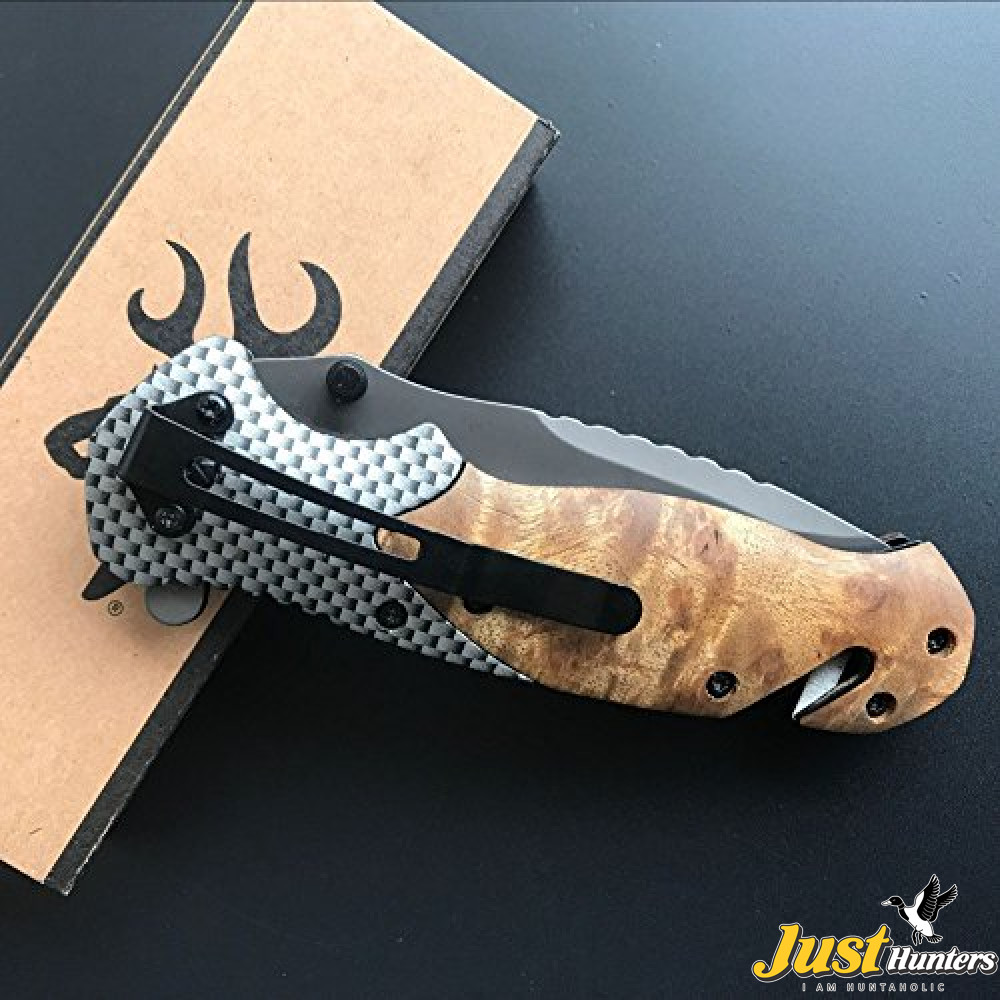 Buy Browning X50 Tactical Wood Folding Hunting Knife Online Best Price ...