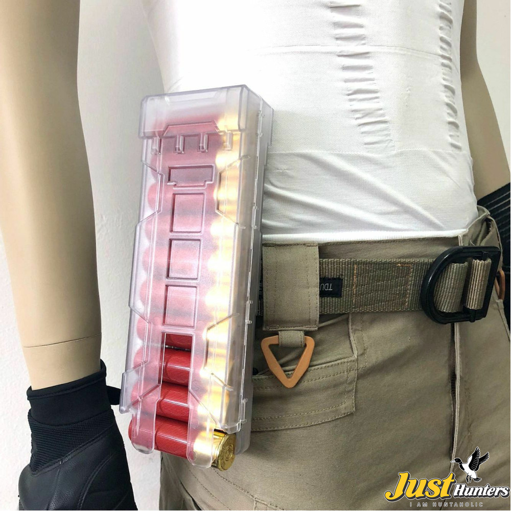 Quick Access Shotgun Shell Magazine Carrier ABS Plastic Case 10 Rounds ...