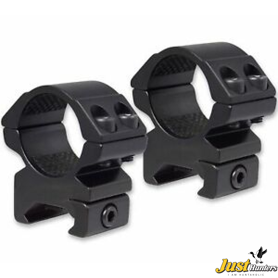 Buy Hawke Optics 1" 2-Piece Medium Match Mount Weaver Rail Black Scope ...
