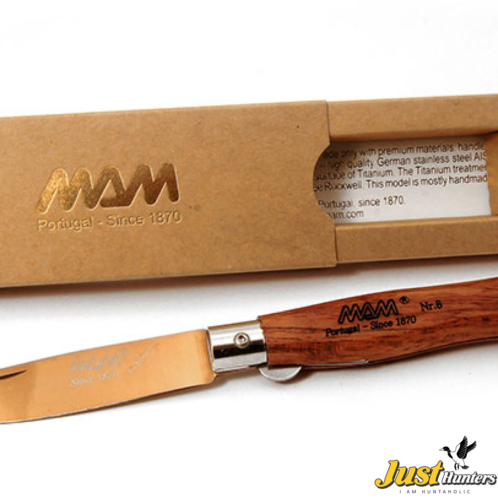 Buy MAM HUNTING POCKET KNIFE WITH BRONZE TITANIUM BLADE Online Best ...
