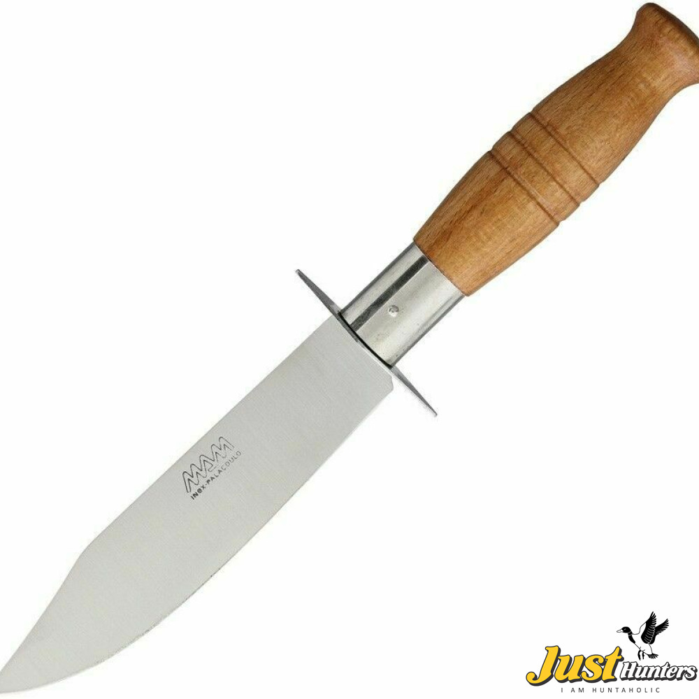 MAM KNIFE 70 9.625" Wood Handle Light Hunting Fixed Blade Knife With ...