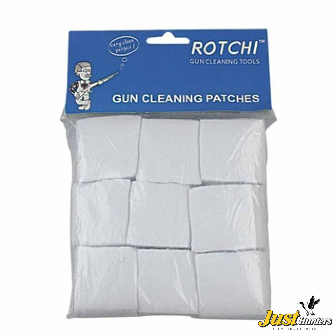 Rotchi Square Shape Cotton Cloth Gun Cleaning Patches for .177 - .22 ...