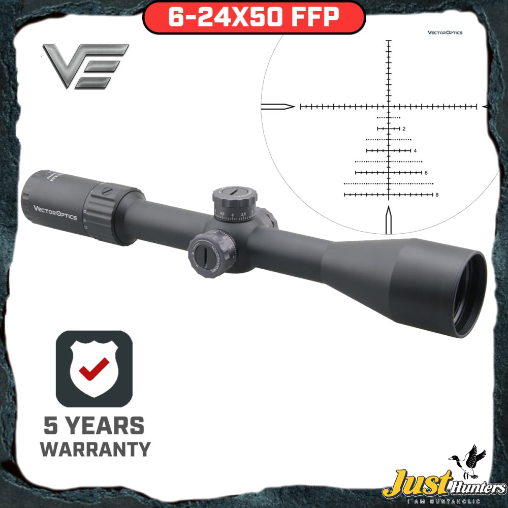 Vector Optics Marksman 6-24x50 FFP Riflescope - Hunting, Shooting ...