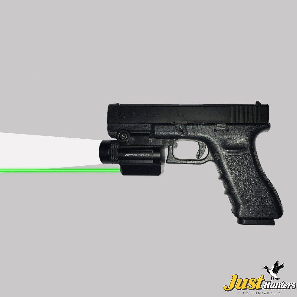 Buy Vector Optics Tactical Pistol Handgun LED Flashlight Green Laser ...