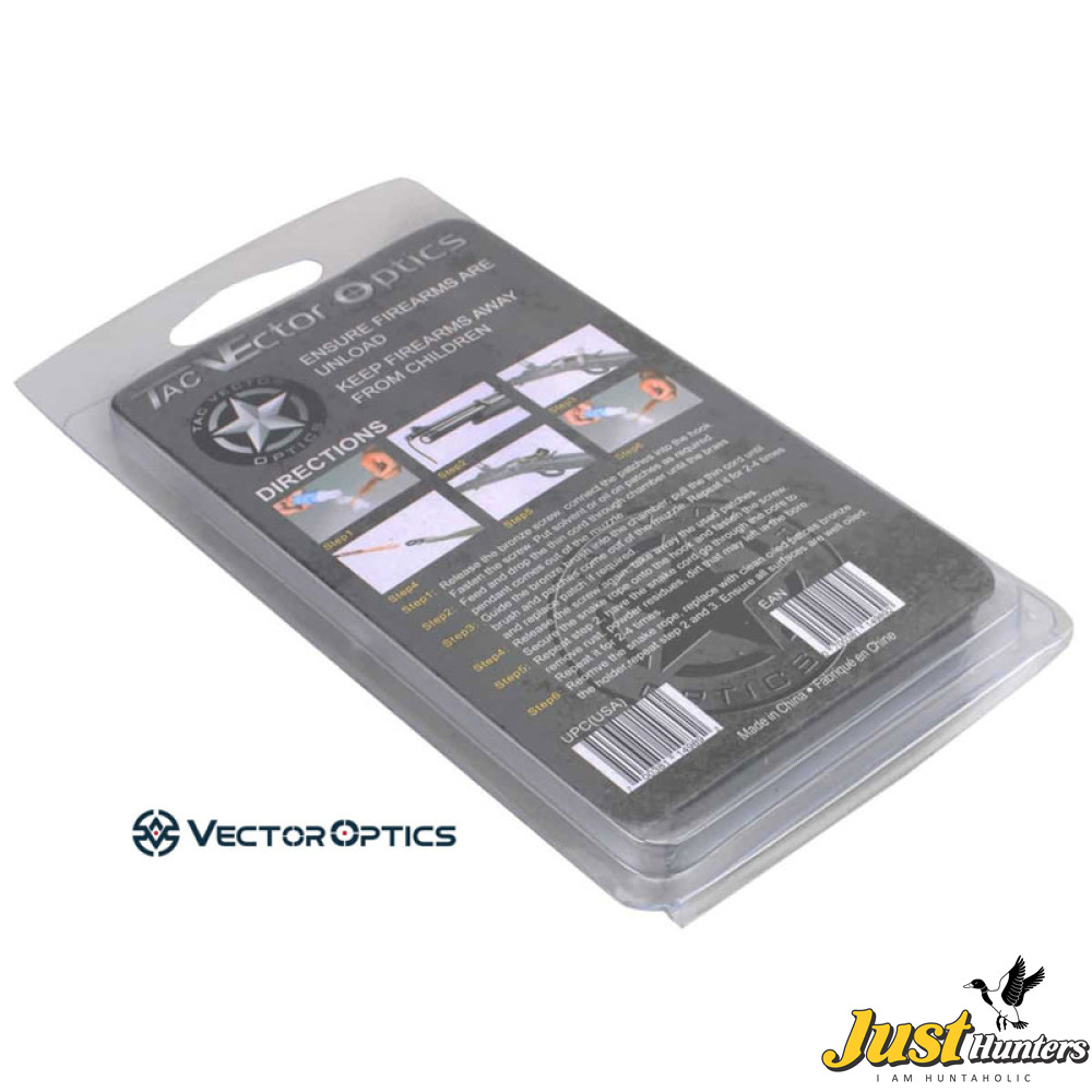 Buy Vector Optics .45 Bore Snake Gun Cleaning with Bronze Brush Online ...