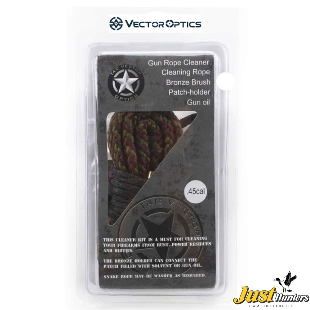 Buy Vector Optics .45 Bore Snake Gun Cleaning with Bronze Brush Online ...