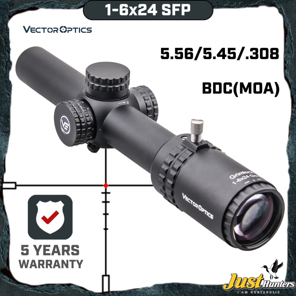 Vector Optics Grimlock 1-6X24 Gen2 BDC (MOA) Ballistic Reticle Rifle ...
