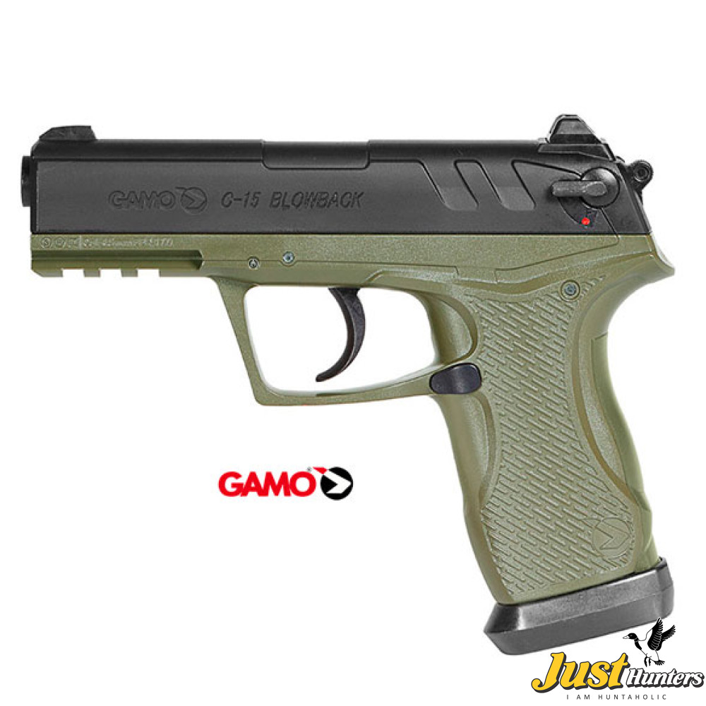 Gamo Air Pistol C-15 Blowback CO2 Powered - Hunting, Shooting, Airguns ...