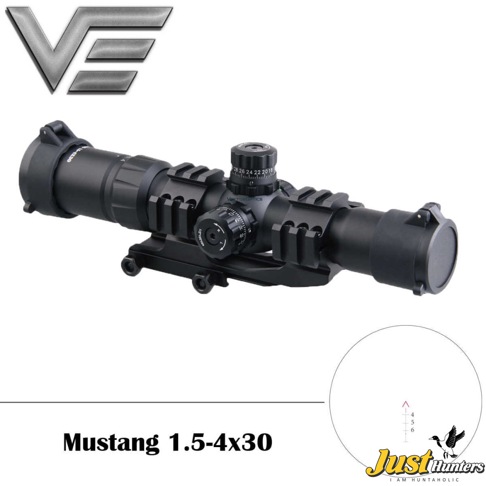 Vector Optics Mustang 1.5-4x30 Hunting Long Eye Relief Rifle Scope ...