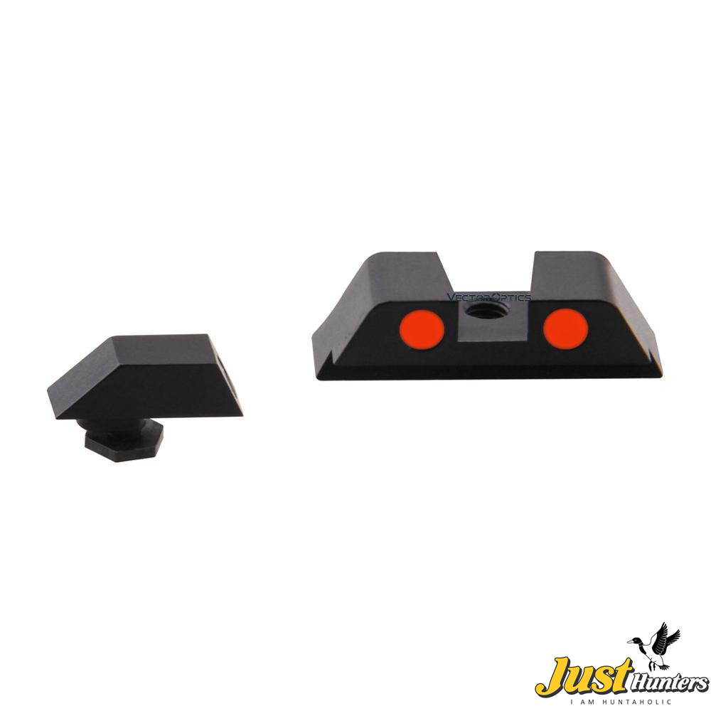 Buy Front and Rear Red Fiber Optic Sight Combo fit for Glock 17 19 ...
