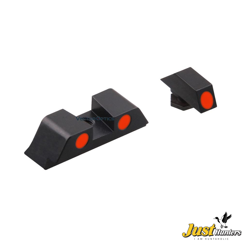 Buy Front and Rear Red Fiber Optic Sight Combo fit for Glock 17 19 ...