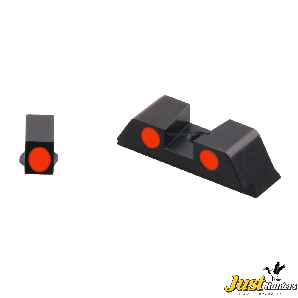 Buy Front and Rear Red Fiber Optic Sight Combo fit for Glock 17 19 ...