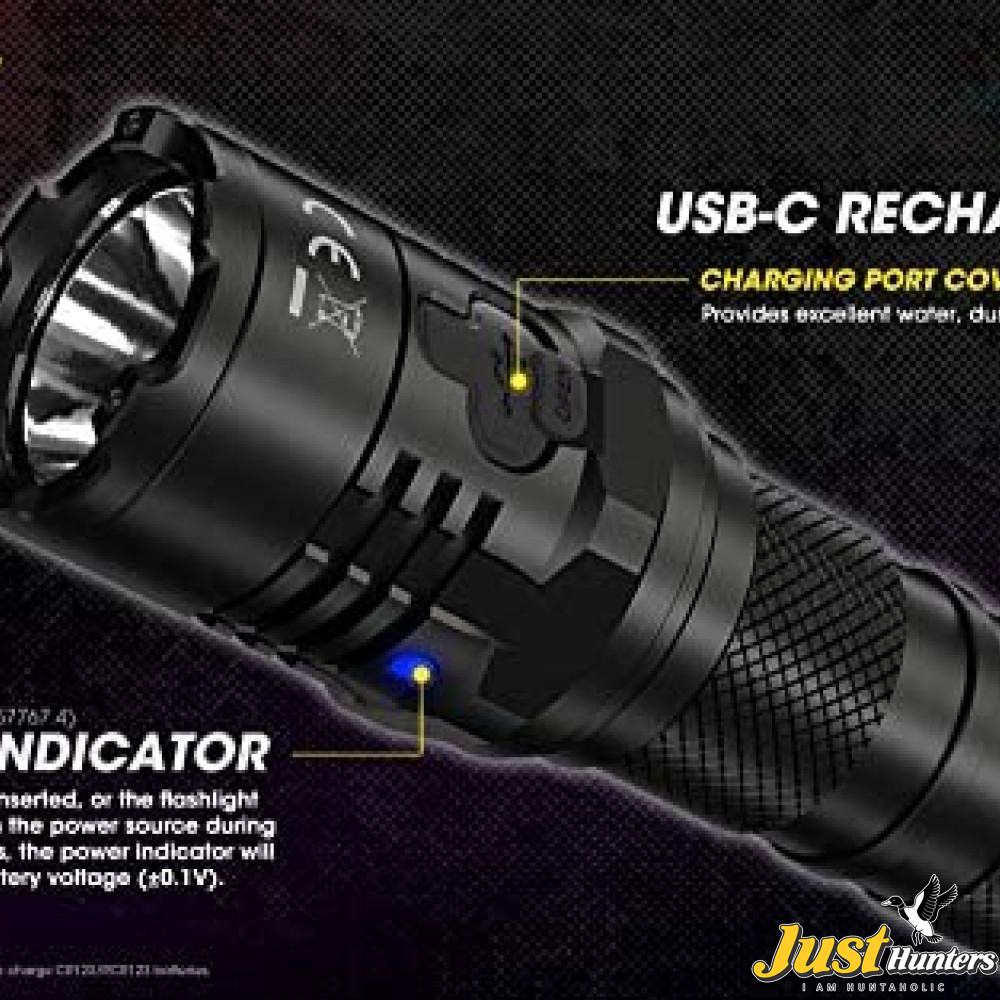 Buy Nitecore P20i Tactical Flashlight 1800 Lumen USB-C Rechargeable ...