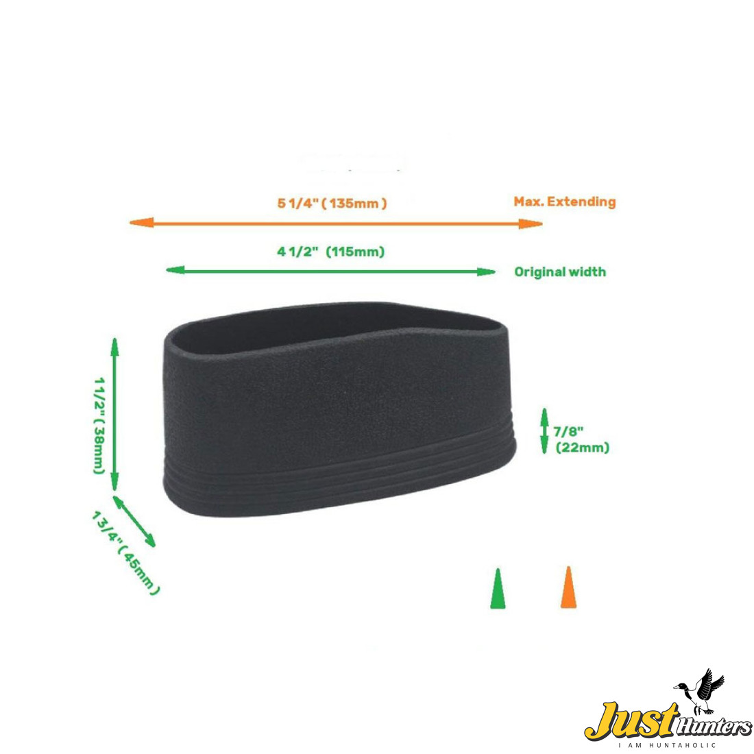 Gun Butt Buffer for Rifle/Shotgun, Slip on Recoil Pad Butt Gun Protector Stock