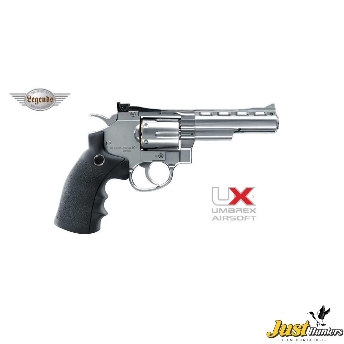 Legends Revolver S40 with 4 Inch Barrel Co2 Powered 4.5 mm Cal ...