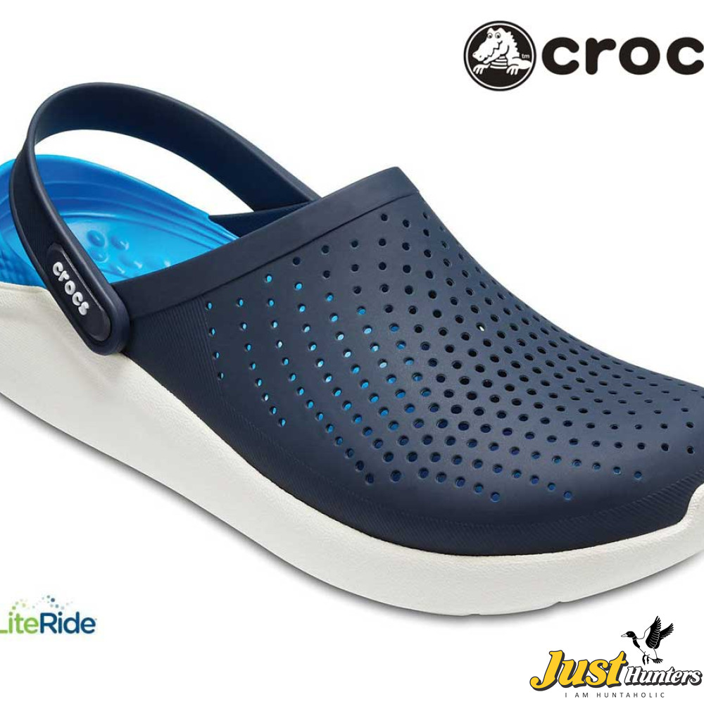 Buy Crocs LiteRide Clogs Navy Blue and Sea Blue Online Best Price in ...
