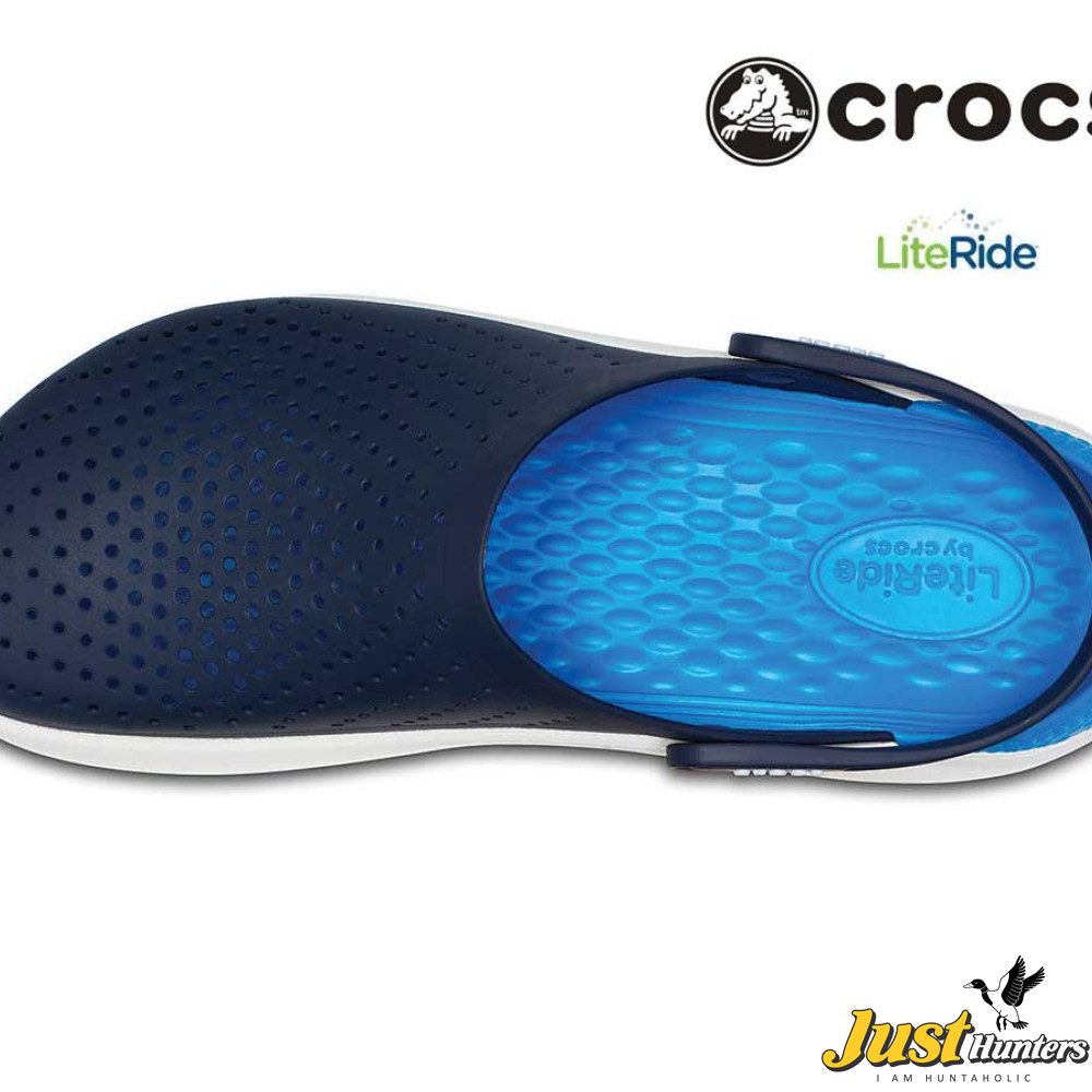 Buy Crocs LiteRide Clogs Navy Blue and Sea Blue Online Best Price in ...