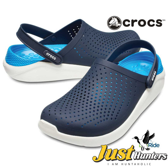 Buy Crocs LiteRide Clogs Navy Blue and Sea Blue Online Best Price in ...