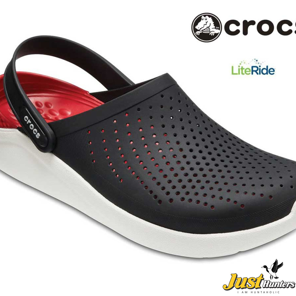 Buy Crocs LiteRide Clogs Black and Red Online Best Price in Pakistan