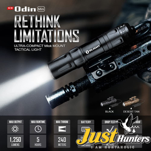 Buy OLIGHT Odin 2000 Lumens Picatinny Rail Mounted Rechargeable ...