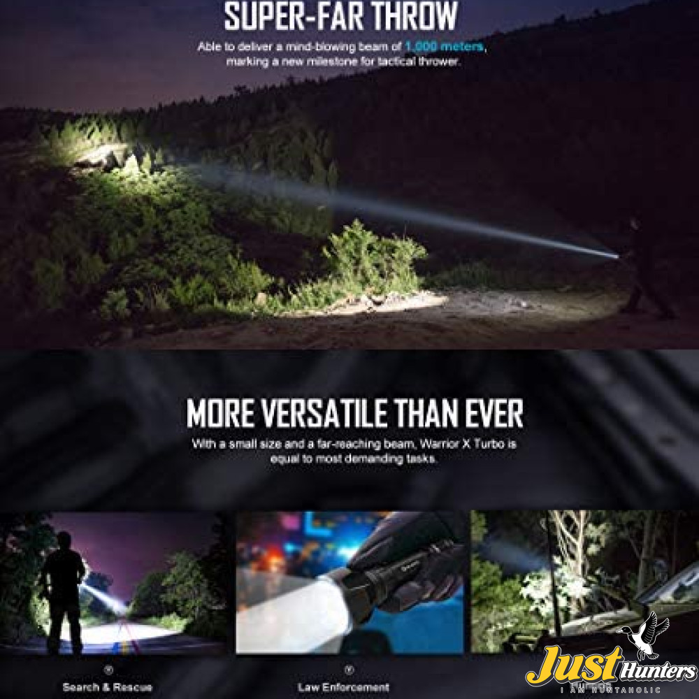 Olight Warrior X Turbo KIT 1100 Lumen 1000 Meter Throw Tail Switch ...