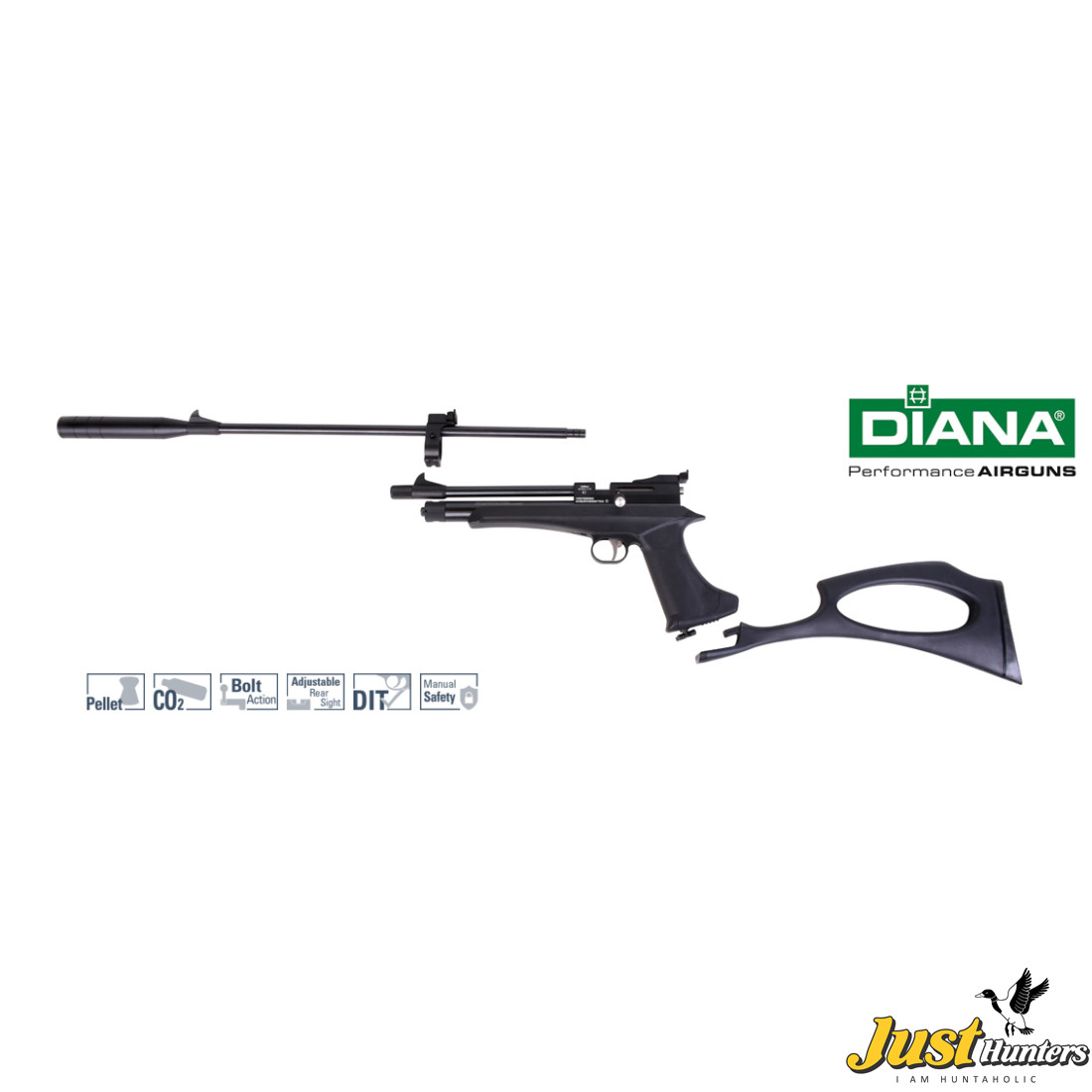 DIANA CHASER CO2 POWERED RIFLE SET 5.5MM Cal. - Hunting, Shooting ...
