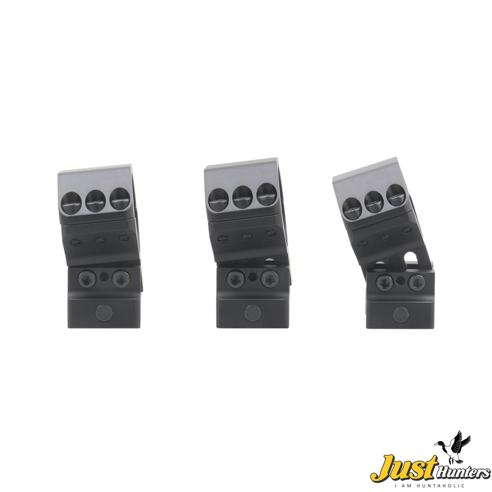 X-ACCU 34mm 40MOA Adjustable Elevation Picatinny Ring Mount