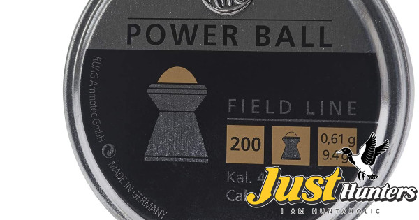 RWS POWER Ball .177 Caliber Pellet- 200 Count - Hunting, Shooting ...