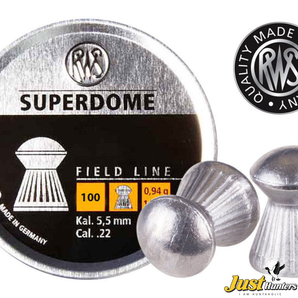RWS SUPER DOME Field Line .22 Caliber Pellet 100 PC's