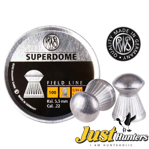 RWS SUPER DOME Field Line .22 Caliber Pellet - Hunting, Shooting ...
