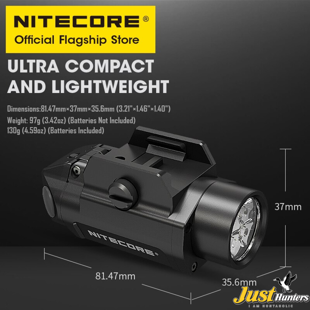 Nitecore NPL30 1200 Lumen Rail Mount Flashlight