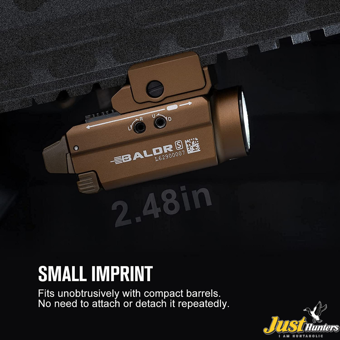 OLIGHT Baldr S 800 Lumens Compact Rail Mount Weaponlight with Green ...