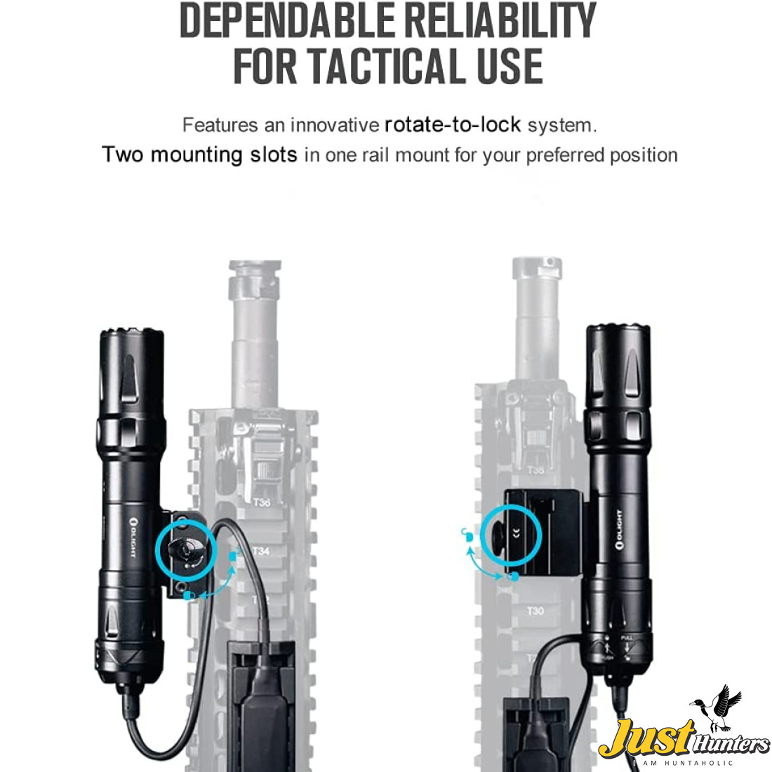 Buy OLIGHT Odin 2000 Lumens Picatinny Rail Mounted Rechargeable ...