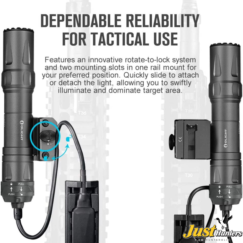 OLIGHT Odin 2000 Lumens Picatinny Rail Mounted Rechargeable Tactical ...