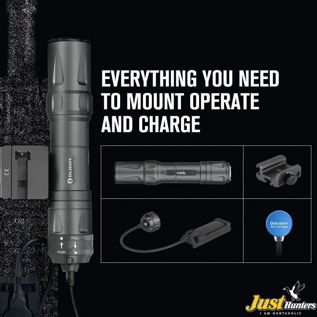 OLIGHT Odin 2000 Lumens Picatinny Rail Mounted Rechargeable Tactical ...