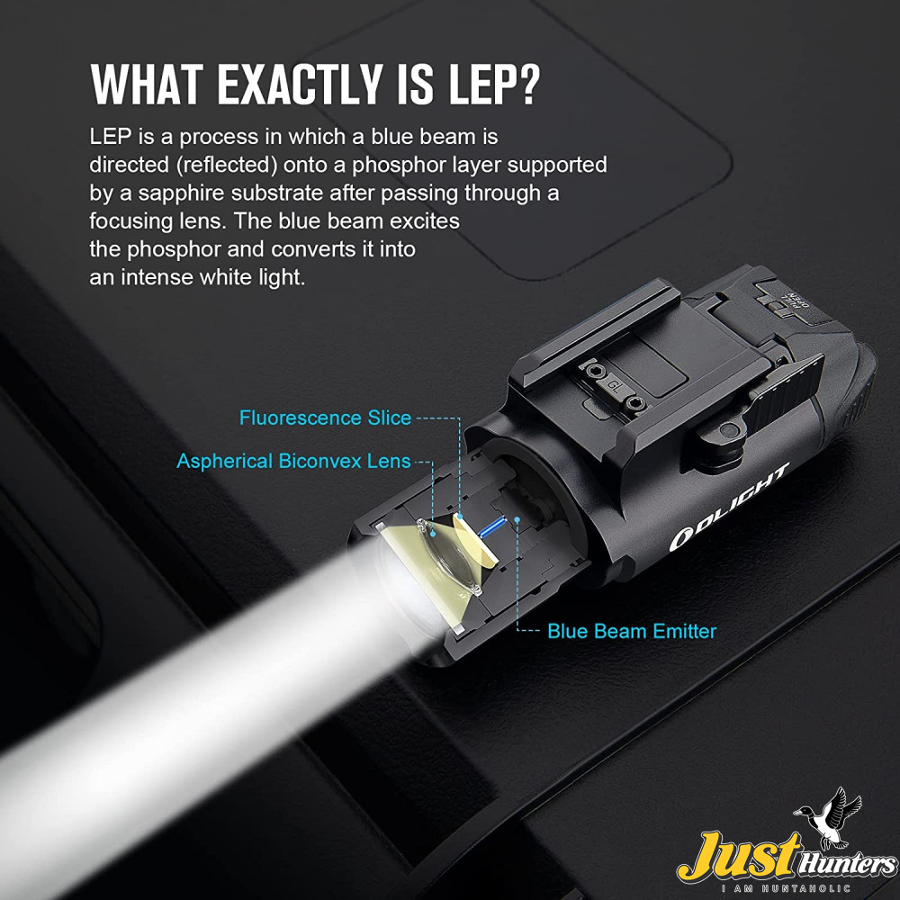 OLIGHT Valkyrie Turbo LEP Tactical Flashlight 530 Meters Long-Range ...