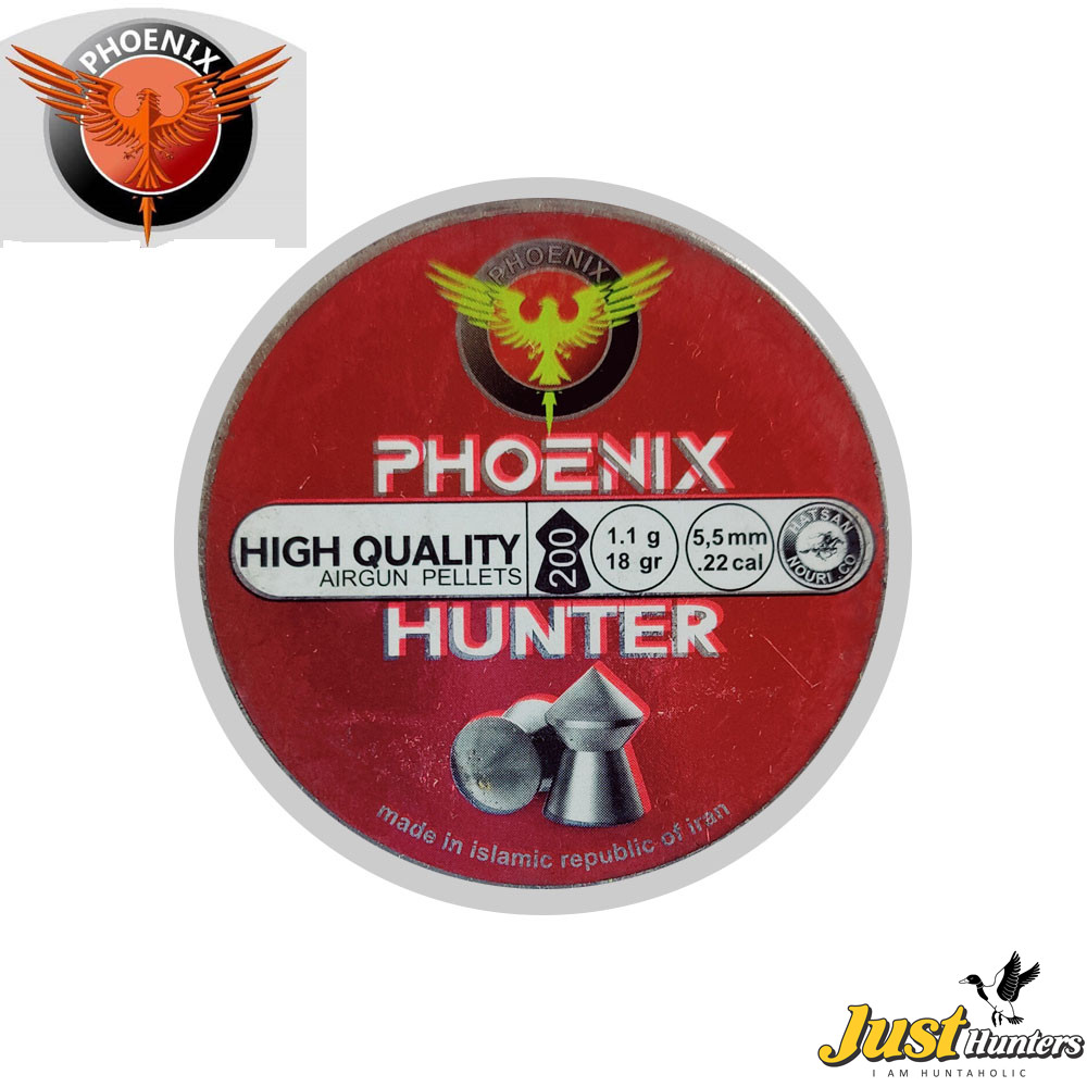 PHOENIX HUNTER .22 (5.5) Cal. Pellets 18 gr - Hunting, Shooting, Airguns, Scopes, Camo Clothing ...