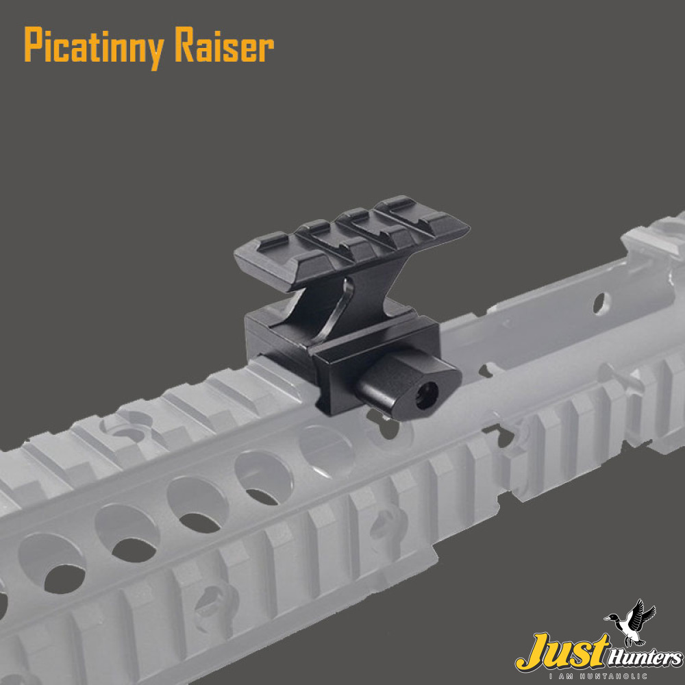 High Profile Compact Picatinny Rail Riser Mount for Red Dot Reflex ...
